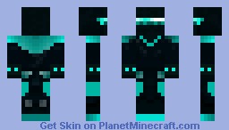Neon Villian (3D Visor) Minecraft Skin