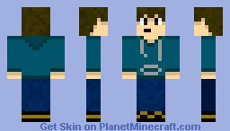 Blue Hoodie Minecraft Skin