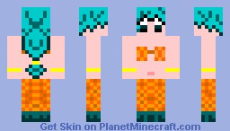 Blue Hot Mermaid Minecraft Skin
