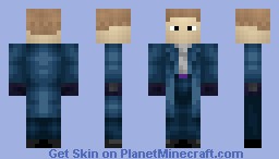 A Fancy Blue Jacket Minecraft Skin