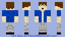 Blue Jacket Minecraft Skin