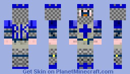 RvB Blue Knight Bearded Minecraft Skin