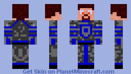 Blue Knight Minecraft Skin