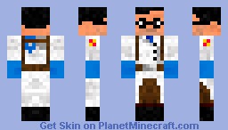Blue TF2 Medic Minecraft Skin