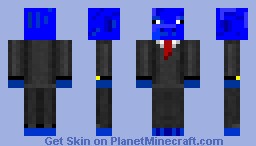 Blue Piggy Minecraft Skin