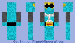 Blue Power Ranger Minecraft Skin