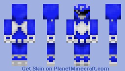 Blue Power Ranger Minecraft Skin