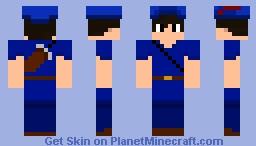 Blue Robin Hood Minecraft Skin