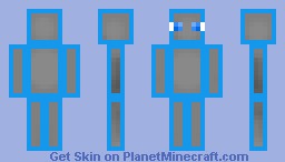 Basic Sky Blue Robot Minecraft Skin