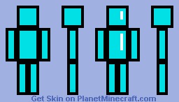 Blue-Robot Minecraft Skin