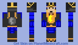 Blue Samurai Minecraft Skin