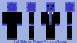 Blue slime in a suit Minecraft Skin