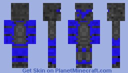 Blue Soldier Minecraft Skin