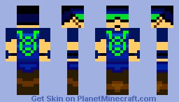 Blue Spleefer Minecraft Skin