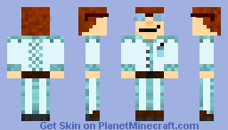 BlueSuit Nerd Minecraft Skin