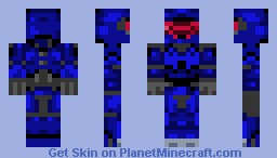 Blue Spartan Minecraft Skin