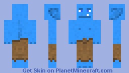 Blue Troll Minecraft Skin