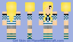 Ocean Blue Girl Minecraft Skin