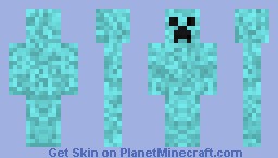 Blue Creeper Minecraft Skin
