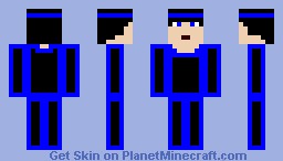 Blue Glow Suit Minecraft Skin