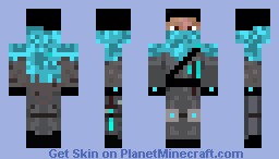 Blue Hunter Minecraft Skin