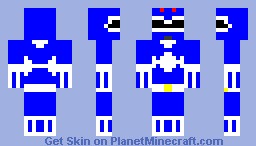 Blue MM Power Ranger Minecraft Skin