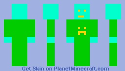 Blue Smiley Minecraft Skin
