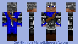 Blue Soldier/Knight Minecraft Skin