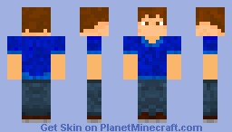 Boy in Blue. Minecraft Skin