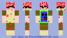 Brain Zombie with Infection and blood! (Contest) Minecraft Skin