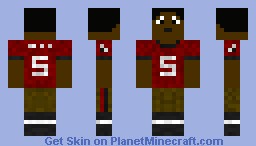 Tampa Bay Buccaneers Player Minecraft Skin