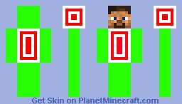 Bullseye Steve Minecraft Skin