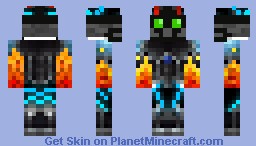 Burning Lightning Minecraft Skin