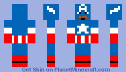Captain America Minecraft Skin