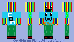 Rainbow Man Minecraft Skin