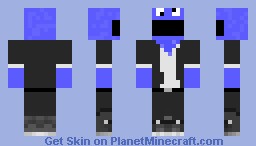 Cookiemonster in Usher's SUIT [Don] Minecraft Skin