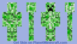 Creeping Creeper (working eyes) Minecraft Skin