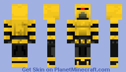 CYLON Gold Commander. Minecraft Skin