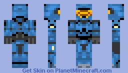 Red vs Blue- Caboose Minecraft Skin