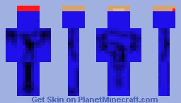 Calm Blue Man Minecraft Skin