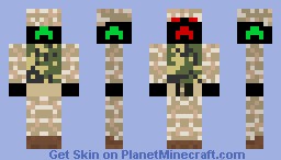 Army creeper Minecraft Skin