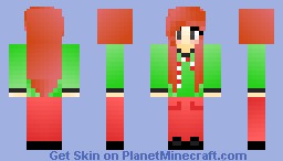 Candy Cane Girl Minecraft Skin
