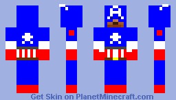 Captain America Minecraft Skin