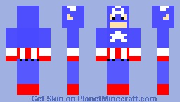 Captain America Minecraft Skin