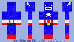 Captain America Minecraft Skin