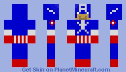Captain America Minecraft Skin