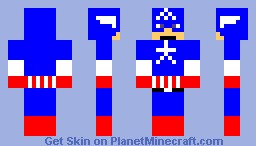 Captain America Minecraft Skin