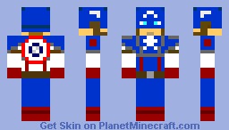 Captain America Minecraft Skin