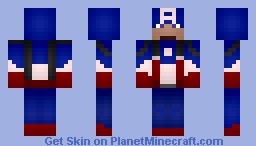 Captian America Minecraft Skin