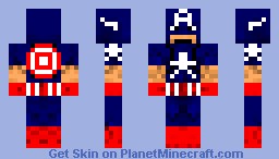Captain America Minecraft Skin